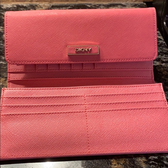 Dkny | Bags | Dkny Pink Wallet | Poshmark